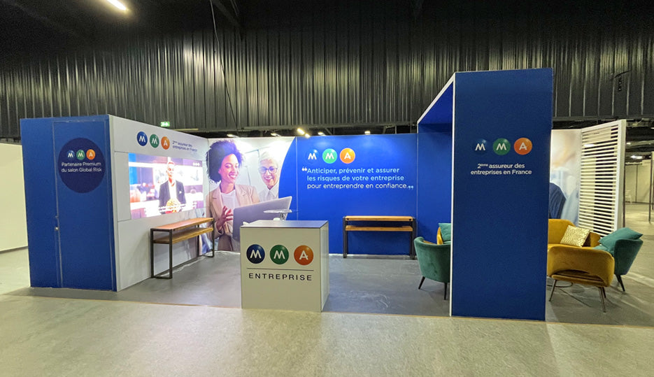 Réalisations de stands d'expositions modulaires et portables – Stand3d